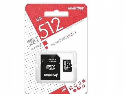 Карта памяти 512 Gb microSD Smartbuy