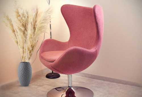 Кресло розовое egg яйцо в гостиную для отдыха