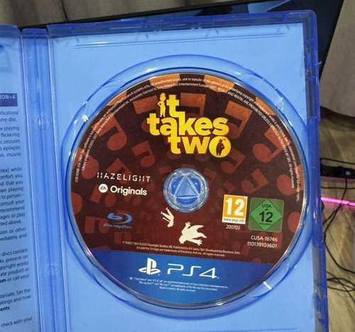 It takes two ps4 диск