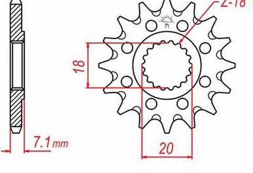 Звезда передняя JT Sprockets JTF427