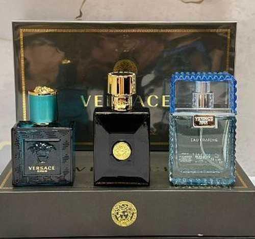 Подарочный мужской набор Versace 3 в 1 Новый