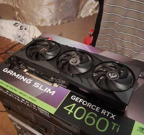 Видеокарта MSI GeForce RTX 4060Ti gaming X slim 16