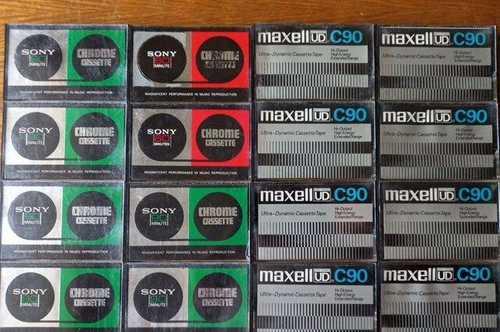 Аудиокассеты Maxell и Sony с записями 70-80 г