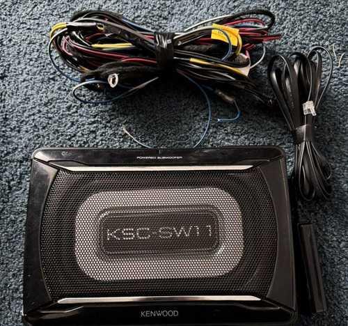 Активный сабвуфер под сиденье kenwood ksc-sw11