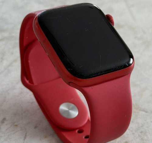 Часы apple watch 6 44 mm red