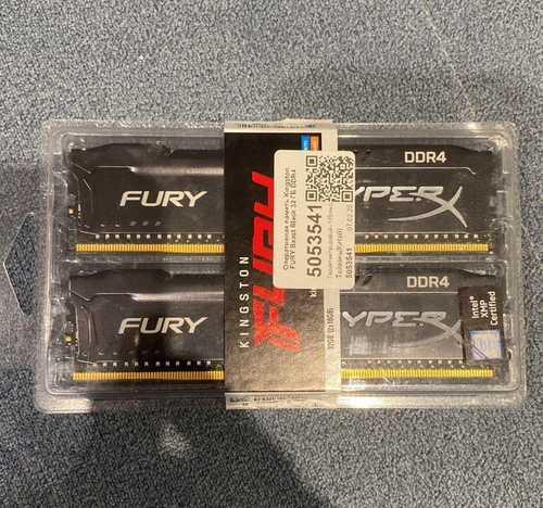 Оперативная память ddr4 hyperx fury 16gb