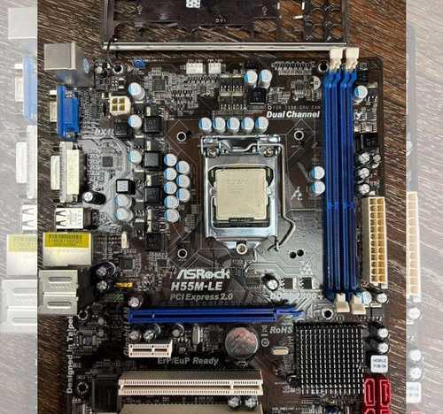 Материнская плата Asrock h55m-le LGA 1156