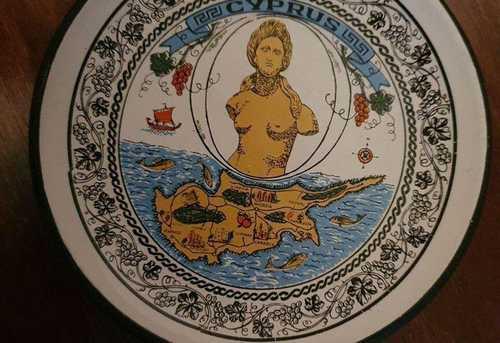 Сувенирная настенная тарелка Cyprus