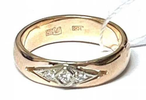 Золотое кольцо с бриллиантами обруч р 17 (44300)
