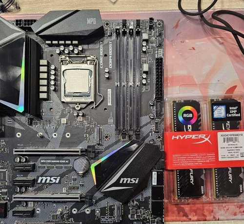 MSI Z390 edge + I7 9700K + HyperX fury 3400