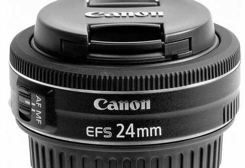 Canon EF-S 24mm f/2.8 STM+Коробка +