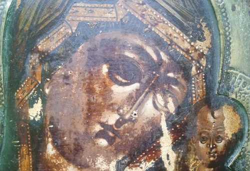 Икона старинная Казанская Богородица