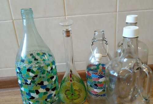 Комплект бутылок стеклянных