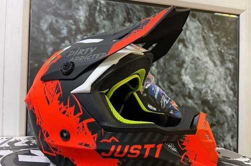 Шлем (кроссовый) just1 J38 Mask Hi-Vis оранжевый