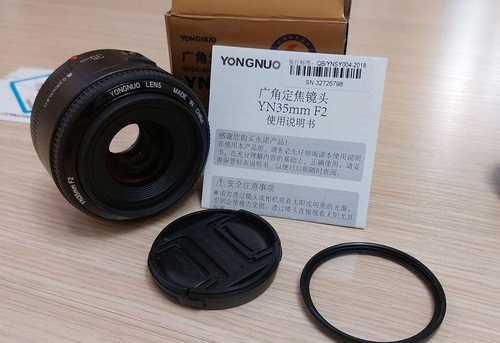 Объектив Yongnuo YN 35mm f/2.0 Canon EF