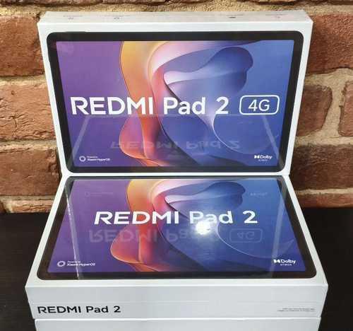 Новые планшеты Redmi Pad 2 Wi-Fi и 4g 4/128gb
