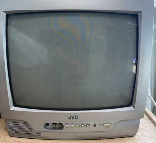 Телевизо JVC с пультом и кронштейном на стену