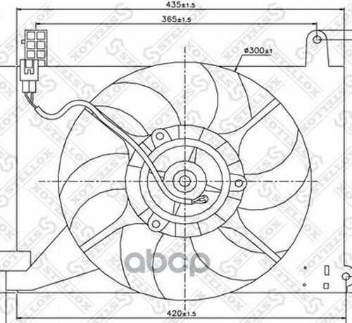 29-99443-SX вентилятор охлаждения Aveo 03-08 2