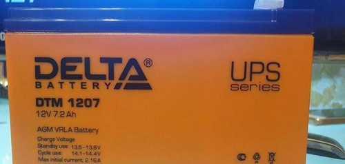 Аккумуляторы для ибп Delta DTM 12-7.2 новый