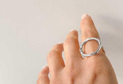 Серебряное кольцо-круг