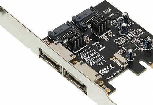 Контроллер Asia ASM1061,PCI-E x1 - 2*SATA III(ext)