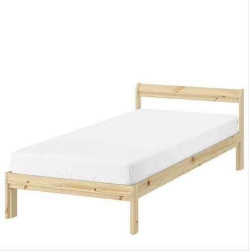 Кровать IKEA (каркас, матрас, реечное дно)