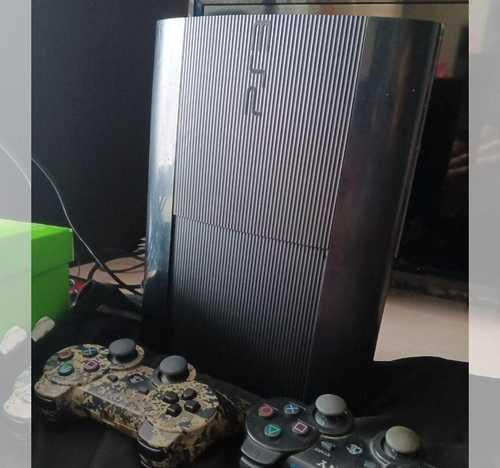 Sony PS3 super slim, работает отлично