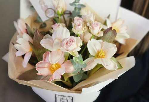 Букет цветов тюльпаны розы Доставка