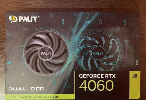 Новая Видеокарта Palit GeForce RTX 4060 Dual