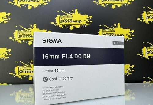 Sigma 16mm f/1.4 на Fujifilm новый