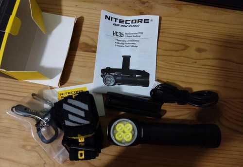 Налобный фонарь nitecore hc35