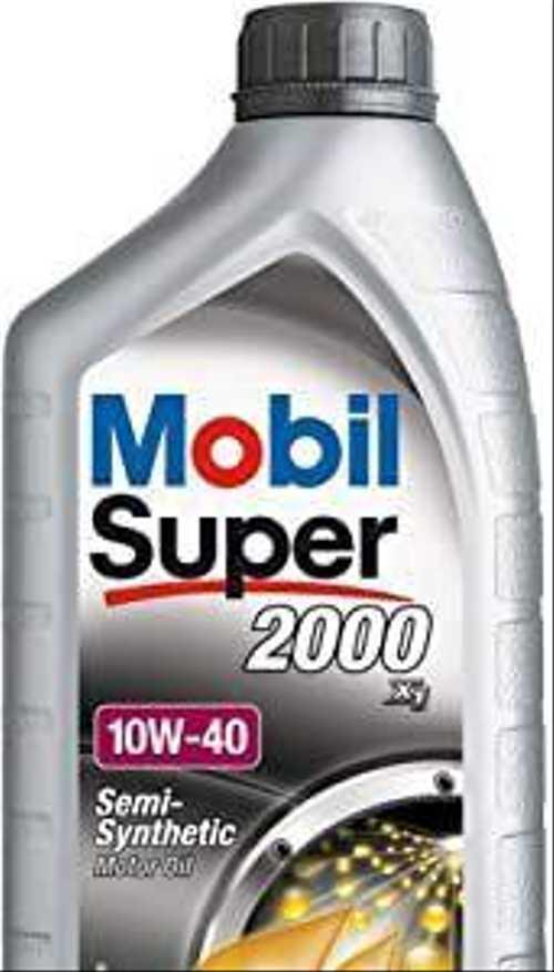 Масло моторное полусинтетическое mobil super 2000