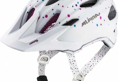 Шлем велосипедный Alpina Carapax Jr. White polka