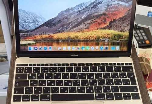 MacBook 12 (2017), 250 ГБ, Core m3, 1.2 ГГц, RAM 8 ГБ, Intel HD Graphics 615