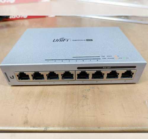 Коммутатор Ubiquiti UniFi Switch PoE 8 портов 60W