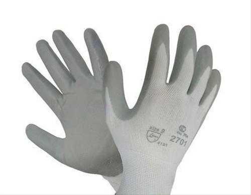 Перчатки нейлоновые с нитриловым покрытием (размер