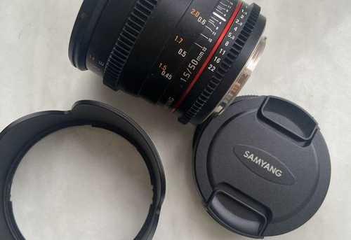 Samyang 50mm T1.5 Canon EF