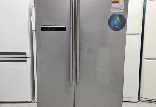 Холодильник Samsung side by side серый