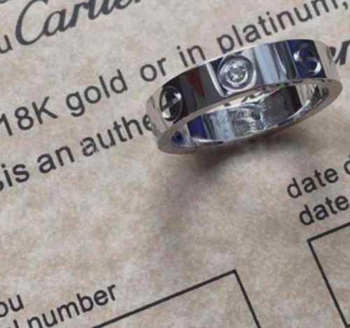 Обручальное кольцо Cartier Love, 1 бриллиант 0,22ct