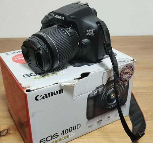 Canon EOS 4000D kit 18 55 iii