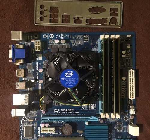 Комплект игровой i7 3770, h77m