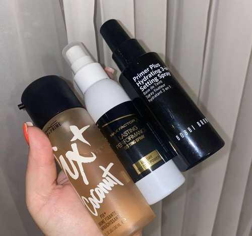 Фиксаторы макияжа MAC, Max Factor, Bobbi Brown