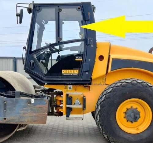 Стекло jcb vibromax vm 115 hd дверное левое верхнее подвижная (открываемая ) форточка ближе заднему