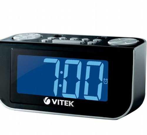 Радиочасы Vitek VT-6600 BK (радио часы будильник)