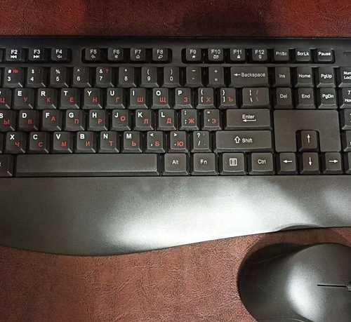New клавиатура+мышь беспроводная dexp KM-104BU