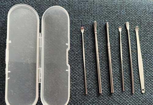 Мимикаки набор для чистки ушей нерж сталь