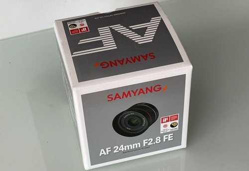 Sony FE Samyang 24mm f/2.8 AF
