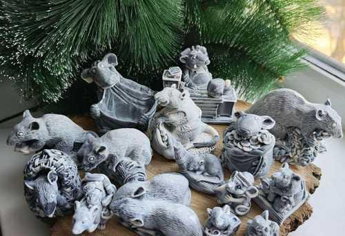Статуэтки мыши, крысы