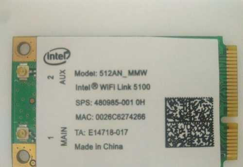 Wi-Fi модуль Intel для ноутбука