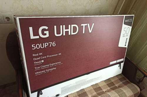 Новый.Нераспакован Телевизор LG 4K 50' 50up76